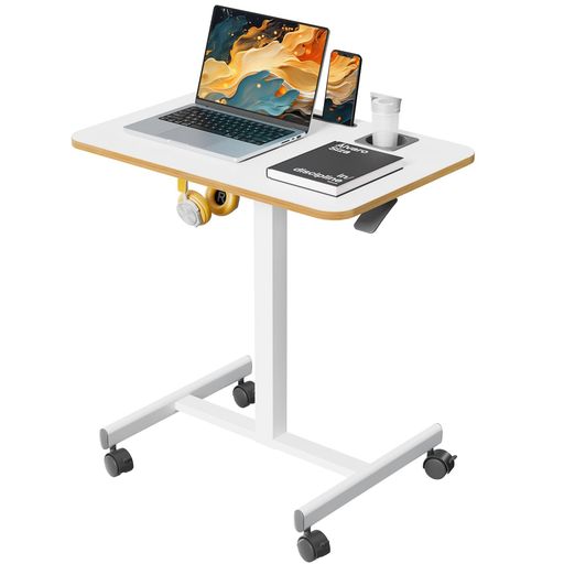 【無段階ガス圧昇降】デスク高は71~112cmの間で無段階に調整可能。レバー操作一つで座り姿勢から立ち姿勢へスムーズに移行でき、ご自身の好みや体調に合わせて最適な高さに簡単に設定できます。これにより、長時間の作業でも首と腰への負担を軽減し、...