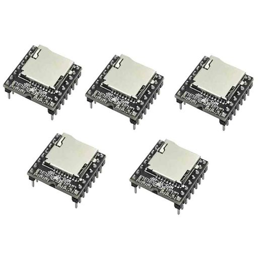 5PCSMiniMP3PlayerModuleSDCardMusicDFPlayer