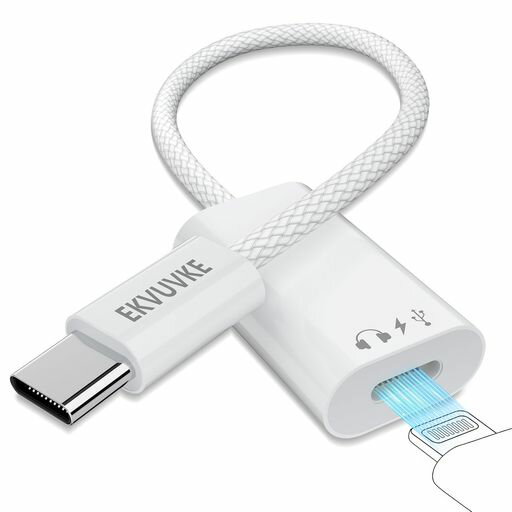PD60W急速充電 【3in1多機能デザイン】このLightningtoUSBC変換アダプタは、充電・データ転送・Hi-Fiオーディオ出力の3大機能を一つに統合。複数のケーブルを持ち歩く必要はもうありません。これ一本で、電子機器をUSB-C...