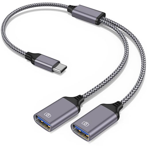 【OTGUSBType-C変換アダプタ】このUSBC変換アダプタ19CM(TypeCオス-USB3.0メス)。USBAポートは、外付けハードドライブ、USBメモリ、マウス、キーボード、ゲームコントローラ、カードリーダーなどに適していますなど...