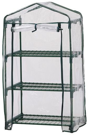 工具いらずで組立簡単。パーツを差し込んでビニールをかぶせるだけ。組み立てに工具が不要なビニール温室が、大切に育てているお花や植物を雨・風・霜などから守る。このビニール温室は、ビニールを全てとりはらって使用できるため、夏の暑い日でもビニールを...