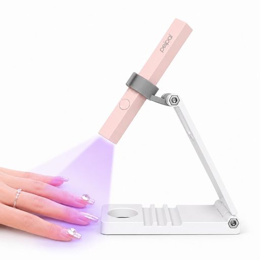 【仮硬化が簡単】peipai LED &amp; UV ネイルライトが、3Wの高出力LEDバルブを使用しており、短時間で効率的な仮硬化ができます。波長365nm + 405nmのLEDライトが付属し、LEDとUVジェルの両方に対応しています...