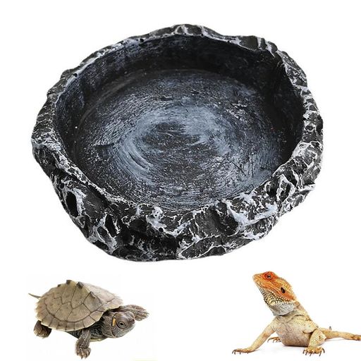0 【商品仕様】サイズ:約8x8x2cm。重量:約110g。 【高品質素材】優れた樹脂素材を使用し、非毒性で無害、洗浄しやすく、変形しない。 【リアルな岩模様】岩をモチーフにしたデザインで、自然な環境を再現し、ペットが食事を楽しめるように工...