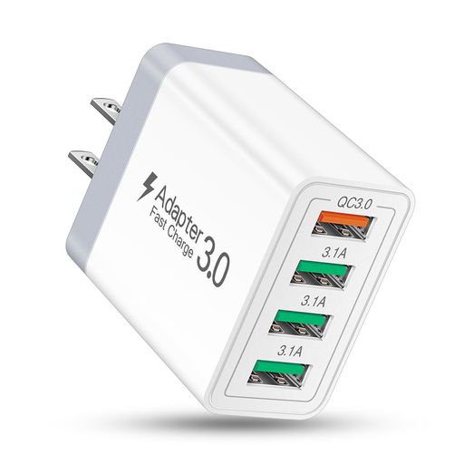 【QC3.0急速充電】この充電器はQC3.0/AFC/2.4Aなどの急速充電プロトコルを採用し、高速充電を実現します。1ポートで最大18Wの高出力充電に対応し、従来の充電器(5V/1A)よりも最大3倍の速さでデバイスを効率的に充電可能です。...