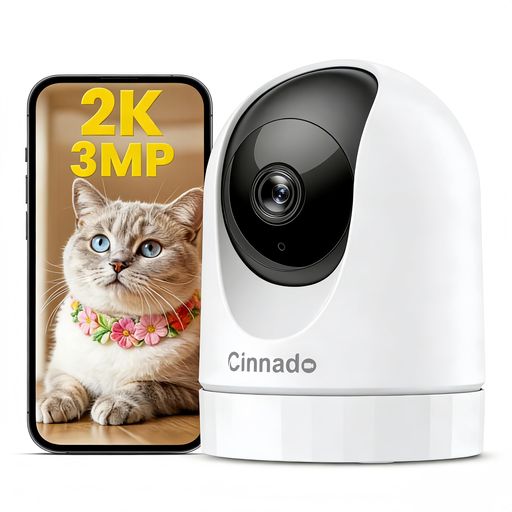 360度カバー 【300万画素の高画質&amp;広範囲監視】この2K・300万画素のカメラは、高精細な映像を鮮明に映し出します。95°の広い視野角を備えており、水平320°・垂直70°の首振り機能により、広範囲をカバーし、ほぼ死角のない監視...