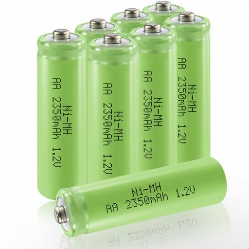 容量:NiMH 単三 充電池 、8パックNiMH充電式AA電池、内部容量2350mAh。 長いサイクル寿命:ニッケル水素単三電池は最大1000回の充放電が可能です。 また、低自己放電であり、使用しない場合は3年後も80%の容量を維持します。...
