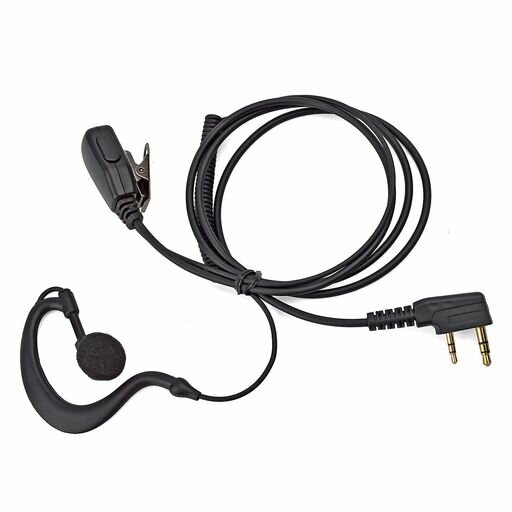 【閉塞感軽減】オープンエアー型のイヤホン付きで、こもった感じが嫌いな人にお勧めです 【落ち防止可能】G型の耳掛けは耳に優しいし、落ち防止可能です 【手になじみやすい】PTTは指の形にふさわしく、持ちやすいです 【カールコード付き】カールコー...