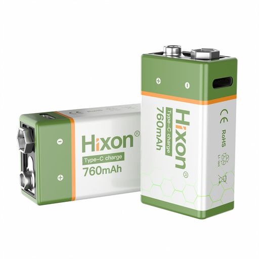 【資源の節約、2000 サイクル以上】9V 充電式バッテリーのサイクル寿命は 2000 倍以上で、Hixon 9V バッテリー 1 個のエネルギーは 600mAh 9V アルカリ電池 710 個に相当し、バッテリー交換の必要性を減らします。...