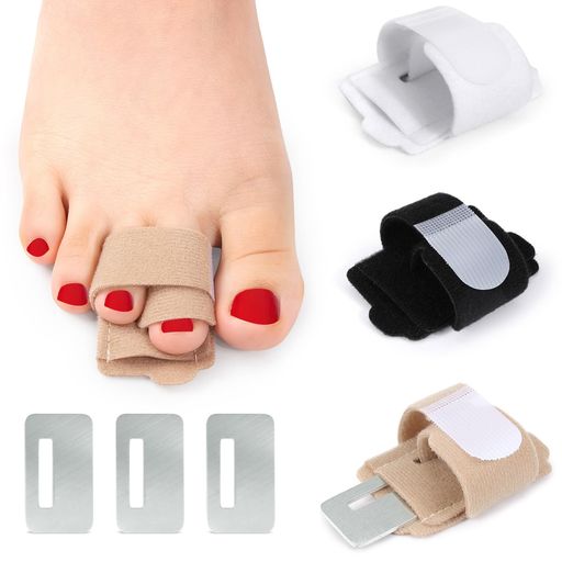 🦶【2本指用の足指バンド】中指・人差し指・薬指に合わせやすい2本指対応デザイン。家の中でも外出時でも使いやすい仕様です。 🎀【アルミバー入りでフィット感◎】内側にアルミバーを内蔵し、指の形に馴染みやすく、自然...