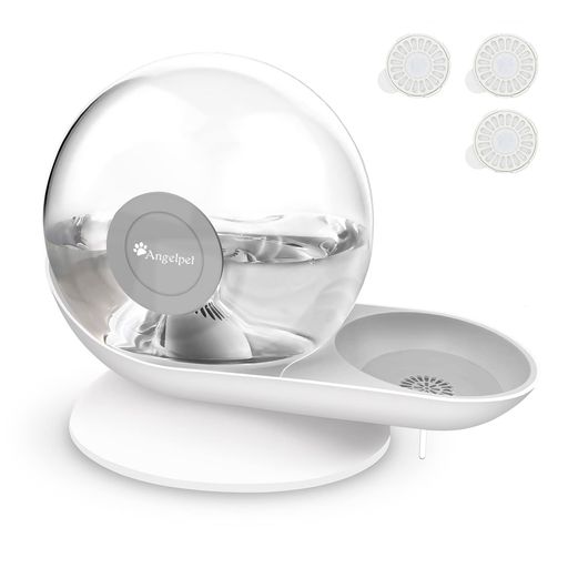 尿路管理 【カタツムリ形の猫水飲み器&amp;2.8L大容量】この猫水飲み器が可愛いカタツムリの形に設計され、猫ちやんや犬ちゃんに水飲みの好みを呼び起こします。この水飲み器は2.8Lの容量で「サイズ:30*20*15センチ」、貯水量が十分な...