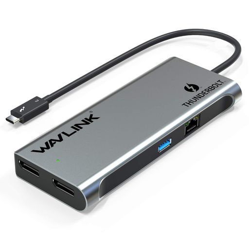 【4ポートThunderbolt3ドック】1つのドックに多数のポートを搭載し、高速性、安定性、有効性を実現。Thunderbolt3ノートパソコンを接続して、2台の4KDPモニター、RJ-45ギガビットイーサネット、USB3.0ポートに拡張...