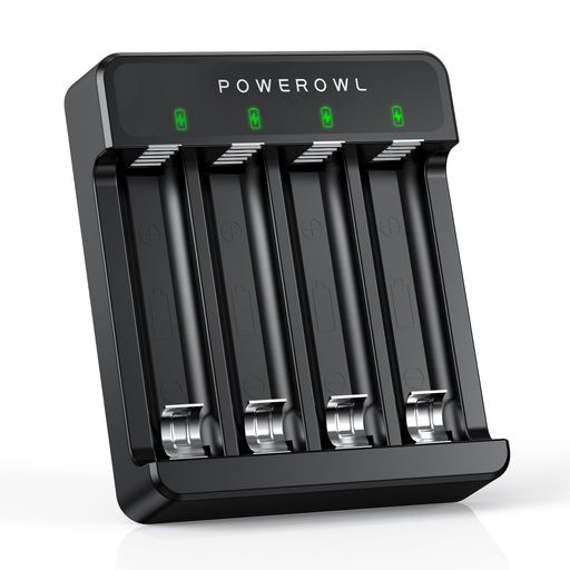 【複数の電池を効率的に充電】4 つの独立した充電スロットを備えた POWEROWL 電池充電器を使用すると、最大 4 つの単三または単四 ニッケル水素/ニカド 電池を同時に充電できます。(注)アルカリ電池、リチウム電池、炭素電池などの充電で...