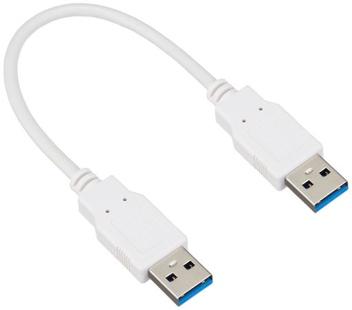 USB3.0対応の両端Aオス(クロス結線)ケーブル USB : 3.0 (3.1 Gen1、最大5Gbps)、2.0対応 端子1 : USB A(オス) 端子2 : USB A(オス) ※特殊用途向きです。ストレート結線タイプ「USB3A-...