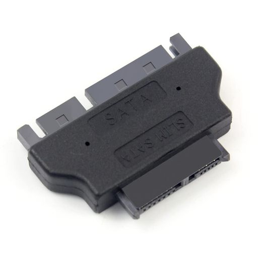 SATA 22ピンからスリムラインSATA 13ピンコンバーターアダプター。 コネクタ1:SATA 22Pin 7+15メス コネクタ2:Micro SATA 13ピン (7+6) オス このアダプターは、標準的なSATA 22ピンインター...