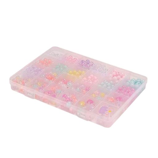 📦 750ピースの大容量セット ... カラフルなビーズが約750ピースも含まれたたっぷりのセットです。多彩な作品作りに必要なパーツが一通り揃い、創造性を存分に発揮できます。付属の収納ボックスで整理も簡単です。 ӽ...
