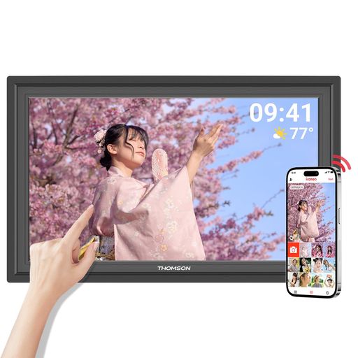 1.【大画面&amp;FHDタッチスクリーン】この15.6インチの大画面デジタルフォトフレームは、IPSハイビジョンタッチスクリーン技術を採用しており、1920x1080の高解像度を提供し、画像の鮮明さと色彩の鮮やかさを保証します。178°...
