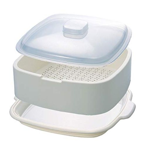 外径サイズ:24.7x22.2x高さ12cm 重量:420g 材質:ポリプロピレン 生産国:日本 内径サイズ(約):19x19x深さ5.7cm