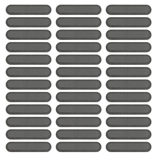 カラー:黒;サイズ:22x5x0.2mm/0.87x0.2x0.01インチ(縦x横x高さ);梱包リスト:200個x携帯電話用防塵ネットステッカー 信頼性と耐久性:携帯電話スピーカーカバーは、高密度繊維素材で作られており、軽量で薄くて丈夫です...