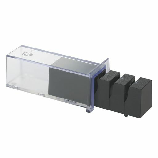 サイズ:11.7x4.5x5cm 性質の違う3種類の砥石が1本についており、これらを順番に使うことで、切れ味が落ちてしまった包丁の切れ味を簡単に蘇らせることができます。 しかし、切れ味が落ちてしまった包丁の砥ぎや、本当の切れ味を求めようとす...
