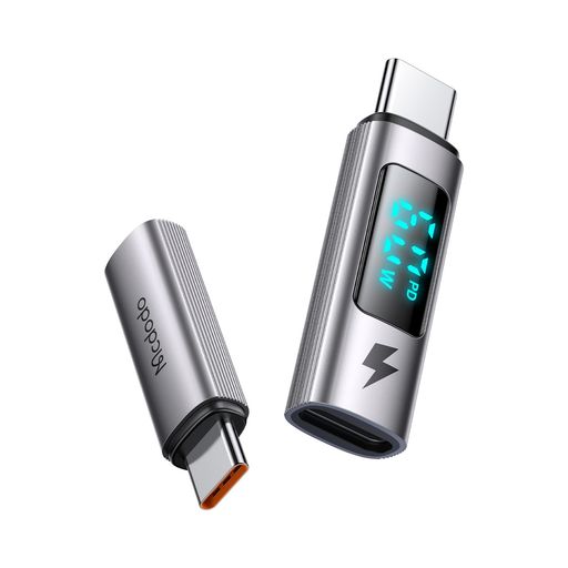 【ライトニング to USB-C 変換アダプタ・出力スクリーン表示 】:瞬間で切り替えて、light-ningケーブルもiPhone 16/15シリーズ、Android充電可能です。充電出力、リアルタイムに表示。最大60W高出力、PD急速充...