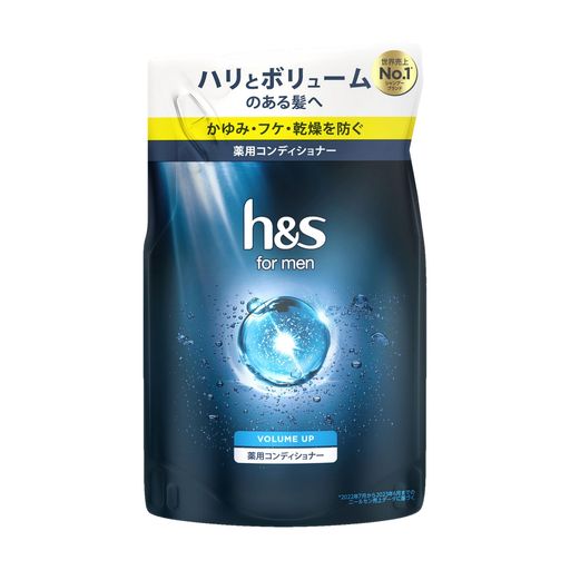 ボリューム化 h&amp;sformenボリュームアップ薬用コンディショナー詰め替え300gメンズエイチアンドエスフォーメンハリとボリュームのある髪へ 6つの悩みにアプローチ:かゆみ・におい・フケ・乾燥・ベタつき・毛量感不足 h&amp;s...