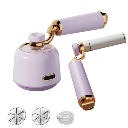 👘【便利毛玉取り器&amp;粘着クリーナー】ハンドルと本体は取り外し可能。ハンドルを併用して脱毛することも、本体を単独で脱毛することもできます。便利でスピーディー、旅行にも最適です。粘着ローラーの機能を兼ね備え、持ち手の底部...