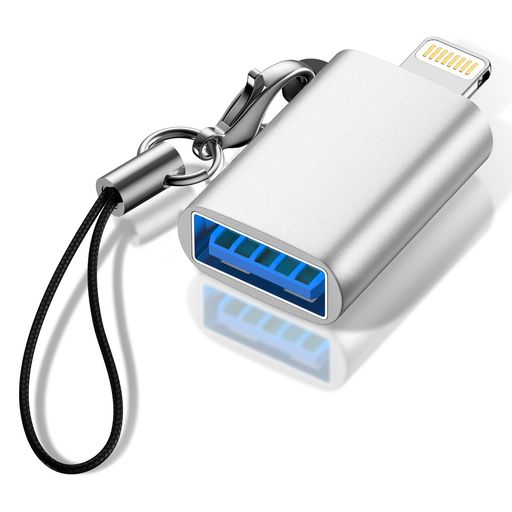 🔌【OTG機能・双方向転送】USB-A to lightning変換アダプターはOTG機能により、iPhone/iPadとUSBメモリジ間で直接データ転送が可能です。また、写真やデータなどをアップルデバイスからUSBメモリに...