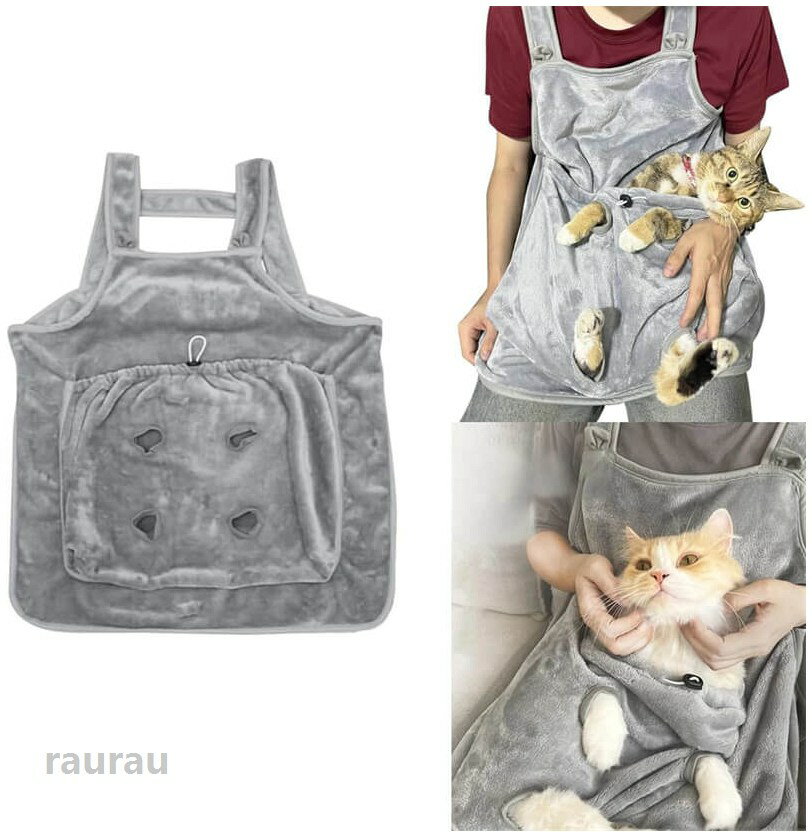 src=C:UsersAdministratorDesktop・data20250914143436ml2318_7.jpg"alt=""/> 防粘毛カバー ハーネス 猫 調整ストッパー カンガルーポケット 抱っこ紐 猫 猫用ペット抱っこエ...