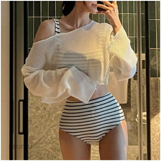 ゆったり 体型カバー 夏 レディース 長袖 ラッシュガード シースルー オフショルダー クロップド ショート 上着 トップス 水着 新作 韓国 トレンド 大人可愛い バカンスメーカー希望小売価格はメーカーカタログに基づいて掲載しています