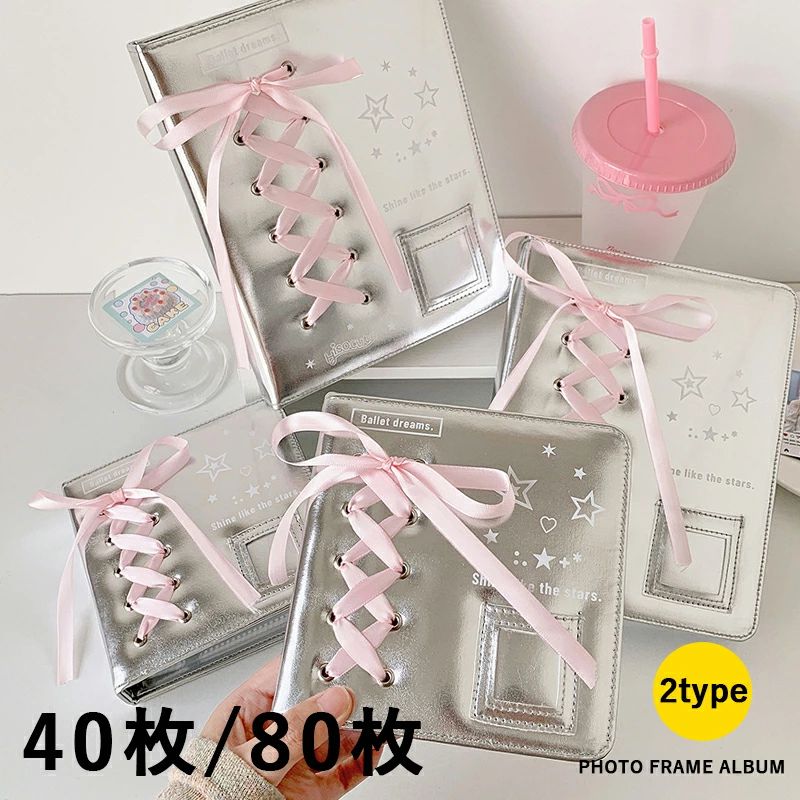高級感あふれるカードアルバム A5・A7サイズ商品特徴光沢のある高級PUレザー素材を使用した上品なデザインリボンの蝶結びがアクセントになり、可愛くおしゃれな仕上がり表紙にカードを差し込める仕様でカスタマイズ可能ベビーアルバム、ペットアルバム...