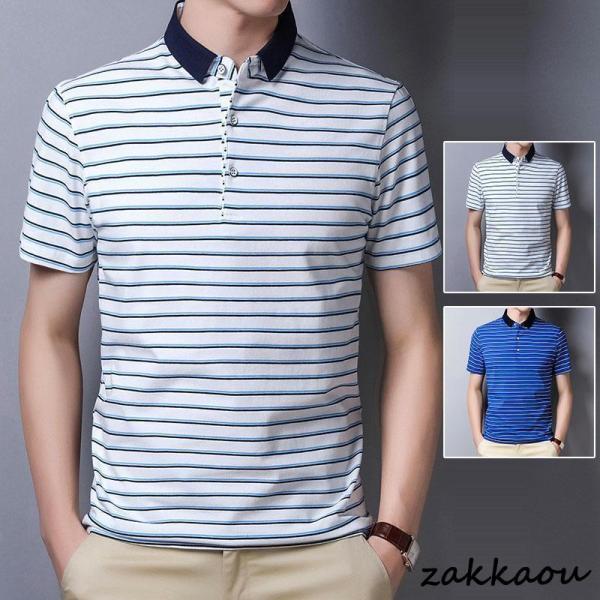 ポロシャツ メンズ ゴルフウェア 半袖 ロゴ プリント 夏 カジュアル オシャレ ゴルフ トップス サマー スポーツ 夏服 スポーツウェアアイテム詳細：今季トレンドのスタイリッシュなプリントデザインでイマドキ感高めの1着！休日もおしゃれに清...