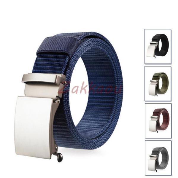 ■品名：メンズナイロンベルト■素材：バックル/合金 ベルト/ナイロン■バックルサイズ：約8*4cm■ベルトサイズ：約120*3.4cm■カラー：全7色■重さ(約）:0.2kg■産地：中国人気検索キーワード：ベルト メンズ ゴルフベルト ナイ...