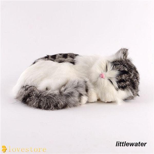 【完全に手作りです】人工の髪から作られた?手で彫刻されたポリマークレイの鼻?爪?足?ガラスの目?頭?体?足は?ポリエステルと鋼の顆粒で満たされたプラスチックのスケルトンロックによって接続されています。【本物そっくり】リアルな寝姿に??えっ本...