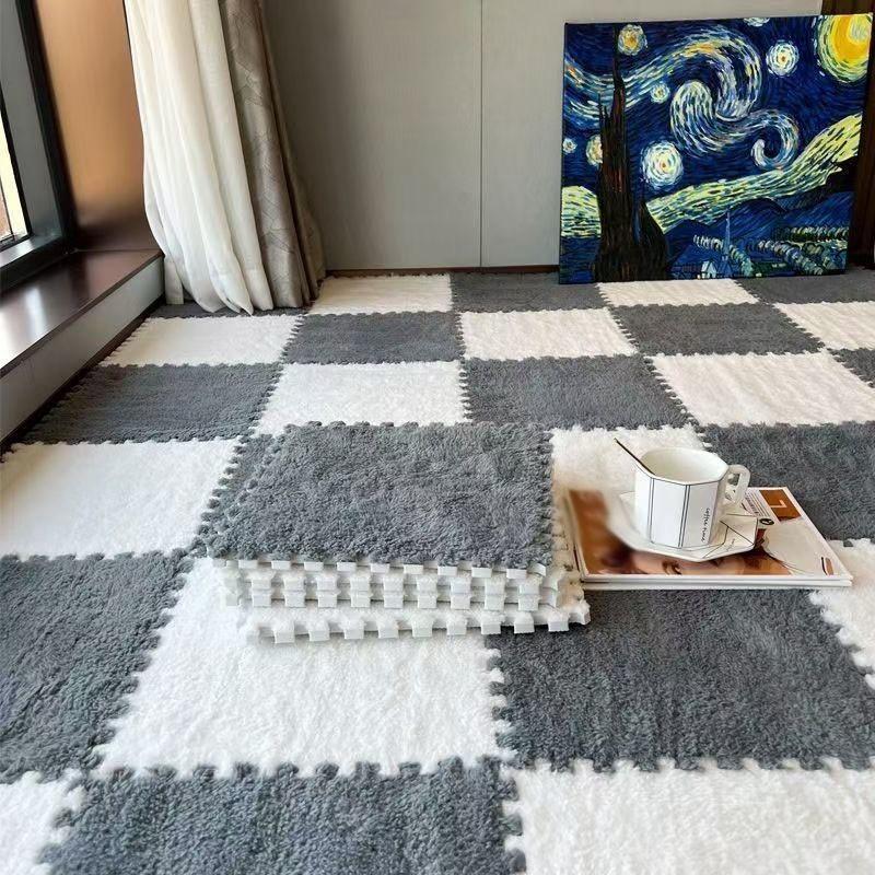 【カット可能・お部屋の形ピッタリ】カッター等で簡単に切断可能ですので、使用場所に合わせてカット可能、お部屋の角まで敷き詰めることが可能です。仕上がりが綺麗になるサイドパッツ付き、パズルピースのように、好きな形や広さに、自由に組み合わせます。...