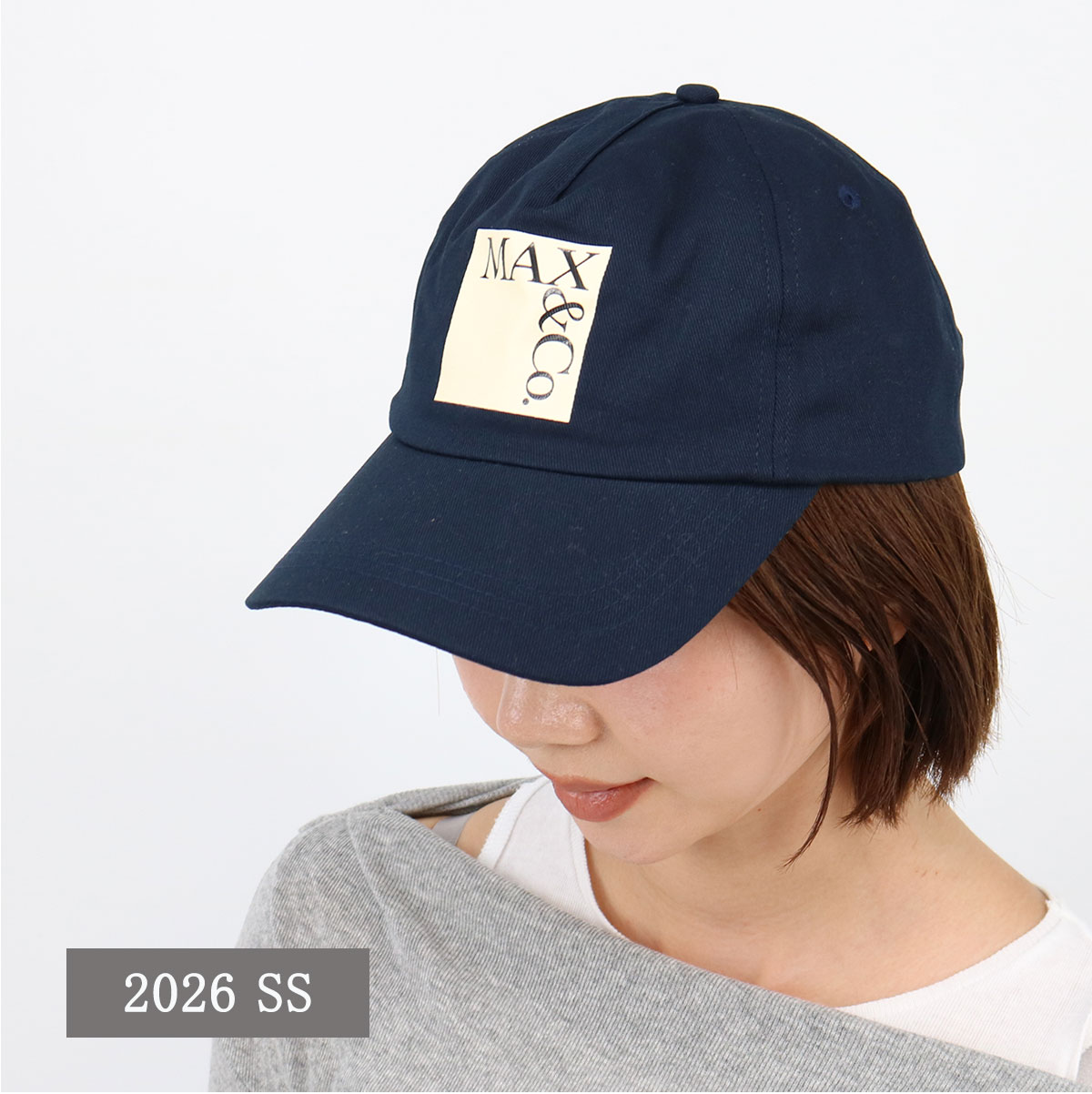 ご購入前に必ずご確認下さい■SHOPPING GUIDE■ 【商品名】 MAX＆Co. KIDS MX0322 MX01L　 【カラー】 MX854/NAVY 【素材】 コットン100％ 【サイズ】 【3】頭囲　56〜62cm　アジャスター...