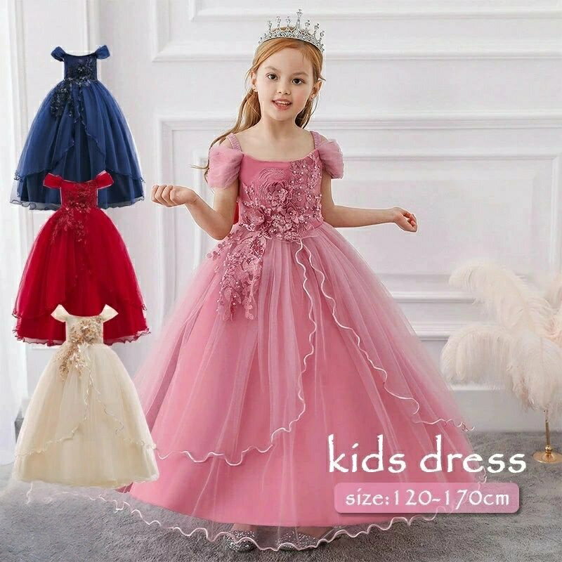 生地 ポリエステル、チュール サイズ： 単位CM 120cm/130cm/140cm/150cm /160cm/170cm ※平置き採寸となります。 ※多少の誤差も生じるとおもいますのでご了承ください。 ※PC・環境・光の具合等により、色の...