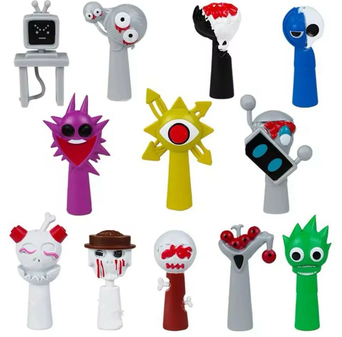 Sprunki incredibox スプランキー フィギュア モデル 装飾品 12点セット 製品名 スプランキー フィギュア 生産国 China セット内容:12点セット ※平置で計測。多少の誤差はご容赦ください。 新品未使用品 ※寸法は...