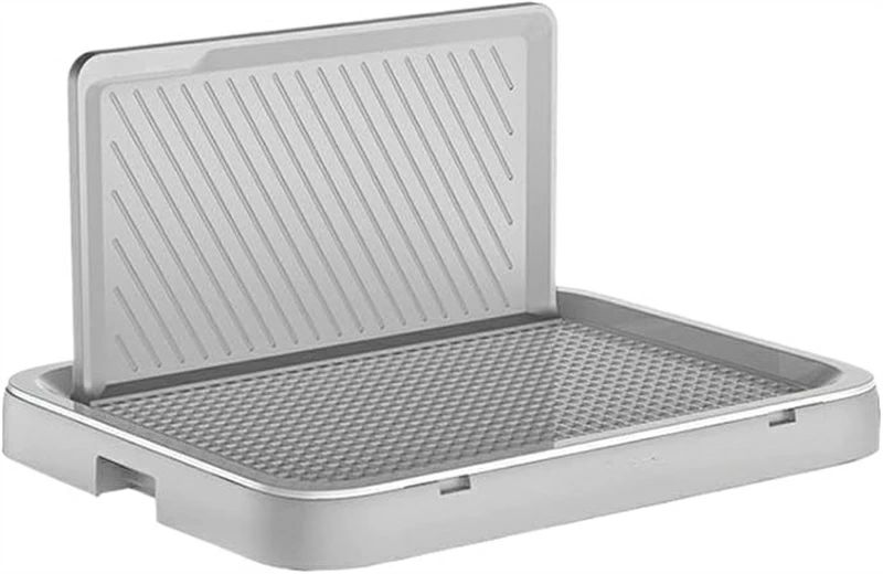 【安全素材】環境にやさしいPP素材で作られ、耐衝撃性にも優れているので、丈夫で長持ちできます、実用性も抜群です！滑り止め付きなので、ズレにくく床をキズつけません。 【壁付き・トレーニング簡単】犬ちゃんの天性に合わせて、飛散を避けるためのシミ...