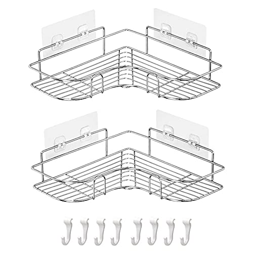 【ステンレス製浴室用ラック】 Danpix置物ラックはステンレスでできており、外観が美しい金属光沢を持っています。ステンレス鋼の素材により、防錆性だけでなく耐食性にも優れており、寿命も一般的なものより長いです。湿気の多い浴室や油の多いキッチ...