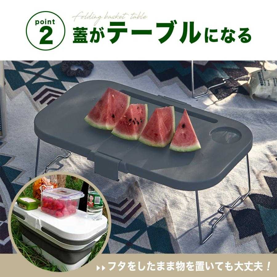 商品情報便利な3way多機能バスケットバスケット・テーブル・トレーとしてお使いいただけます。またクーラーボックスの代わりや食器洗いなど様々な場面で活用できます。・収納に便利な折りたたみ式収納に場所をとってしまうバスケットですが、折りたたむと...