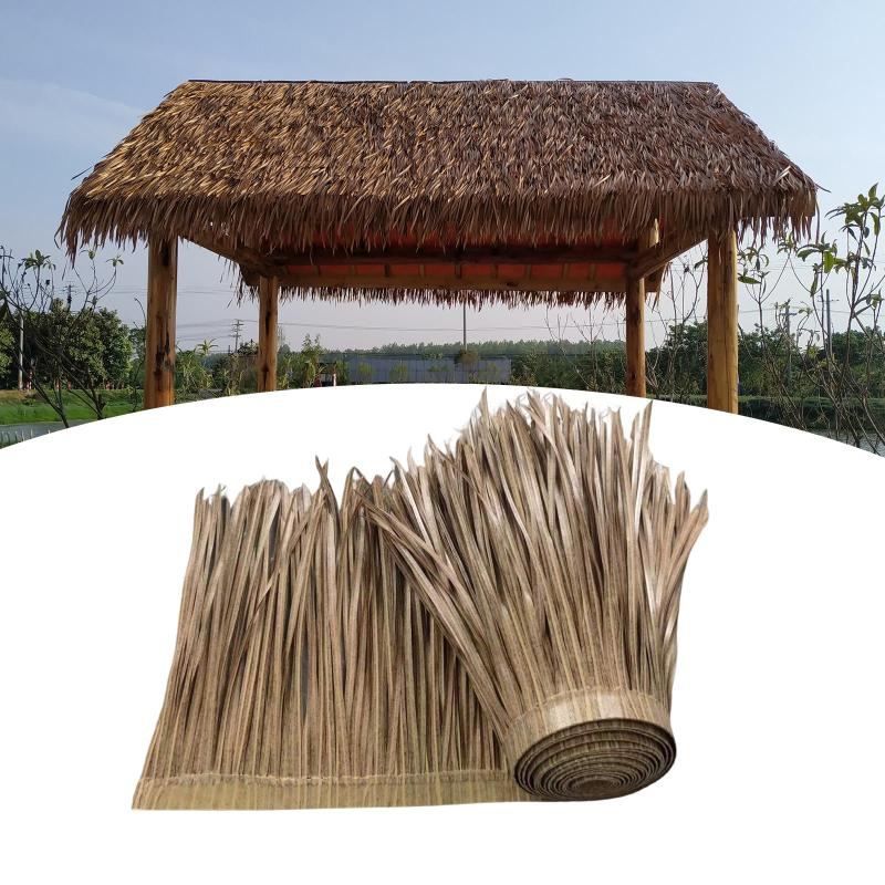 説明: 【DIY茅葺屋根】: ヒット、パティオ屋根、パティオ、シャッター、バー用の茅葺ロール、屋内屋外屋根に最適です。【信頼できる品質】：草巾屋根は高品質のPETG素材で作られており、絶妙な仕上がりで、長期間使用できます。【シミュレーション...