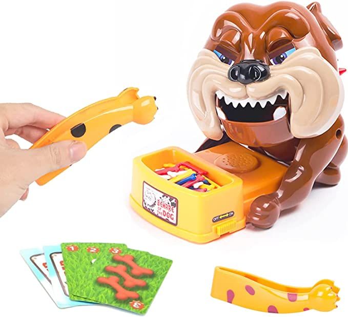 商品情報 商品説明 【楽しさと興奮】怒ったブルドッグは目を覚ますと自然に跳ね上がり、激しく吠えます。カードを混ぜて犬の前のボウルに入れ、プレイヤーはカードを1枚選び、クランプを使って取り出します。犬のボウルからの対応する骨は、犬の吠え声も聞...