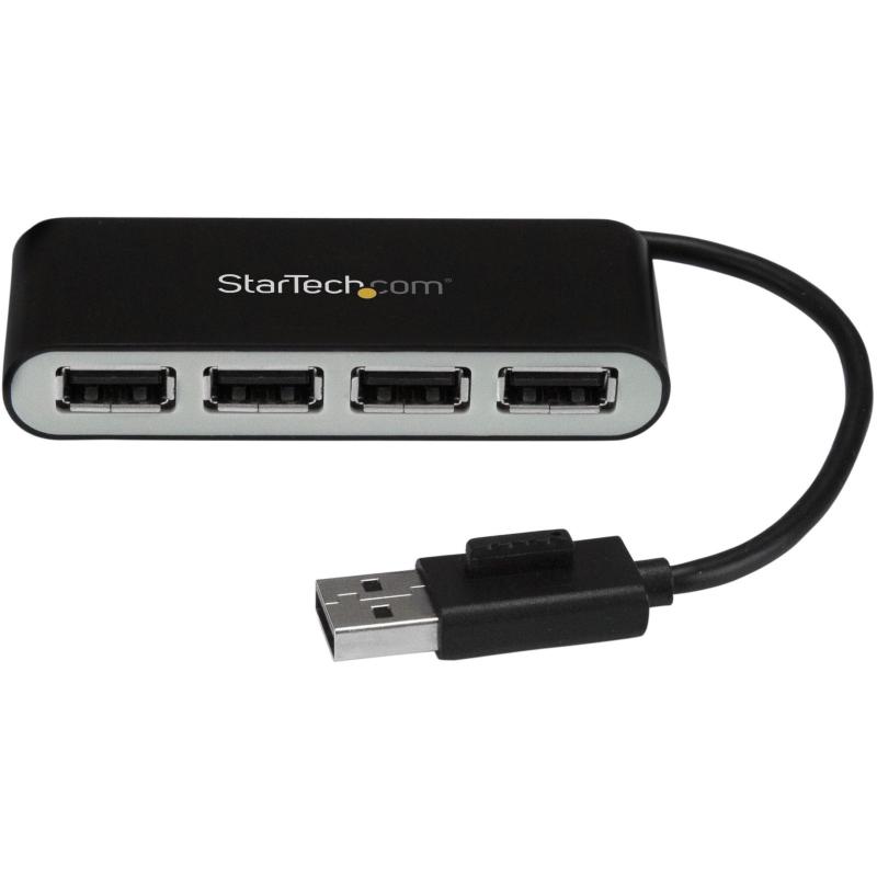 StarTech.com USBハブ/USB 2.0/USB-A - 4x USB-A/LAN/バスパワー/ブラック携帯用にも、卓上での使用にも適したコンパクトな小型軽量筐体4口のUSB 2.0ポート（最大で480Mbpsのスループット）本...