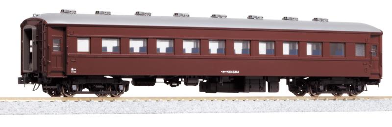 KATO HOゲージ オハフ33 茶 1-514 鉄道模型 客車KATOのHOゲージ車両、 (HO)オハフ33 茶です。旧一般形客車らしい、2段雨ドイ、木製ドア、屋根端部の丸み、リベットを多用するがっしりとしたスタイルをリアルかつ的確に再現...