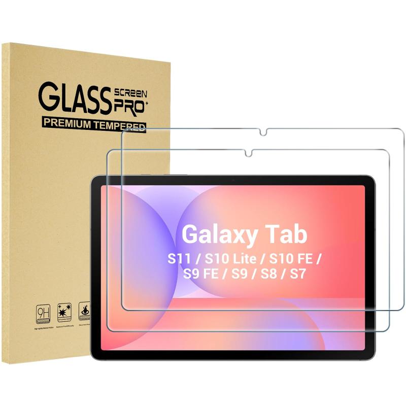 ProCase [2枚セット] Galaxy Tab S10 FE 2025/S10 2024/S9 2023/S8 2022/S7 2020 11インチ 専用 液晶保護フィルム 強化ガラス スクリーンプロテクター🌟 適用機...