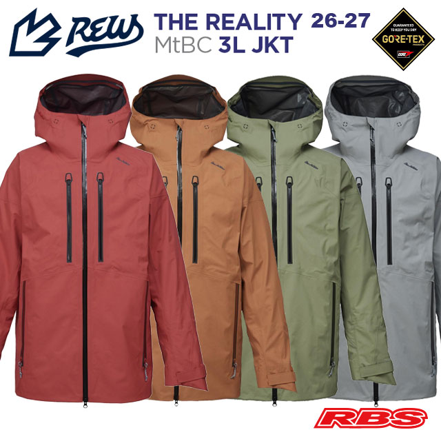 メーカー希望小売価格はメーカーカタログに基づいて掲載しています REW 26-27 REALITY Mtbc リアリティー MtBC ジャケット 予約商品 日本ブランドで、GORE-TEXを使用しデザインする、数少ないバックカントリーウェア...