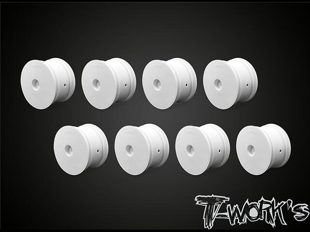 T-Work's製のEPバギー用リヤホイール 8個入です。 TLR 22/22-4などのマシンにフィットします。