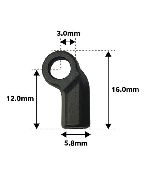 樹脂製のオープンエンドキャップのオフセットタイプです(Φ4.8用)。【4個入】