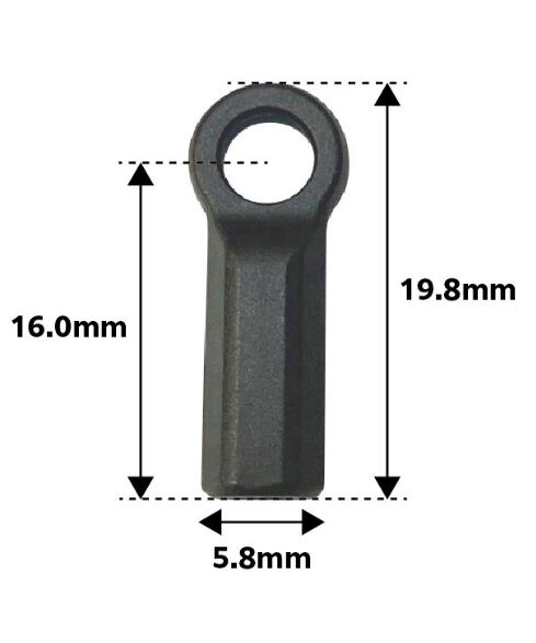 樹脂製のオープンエンドキャップです(Φ4.8用)。【4個入】