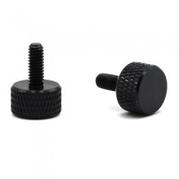 カラーアルミローレットビス　M3×12　4本入り　ブラック